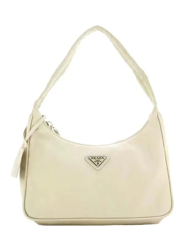 Prada Re-edition 2000 Tessuto Mini Hobo Bag - Neutrals