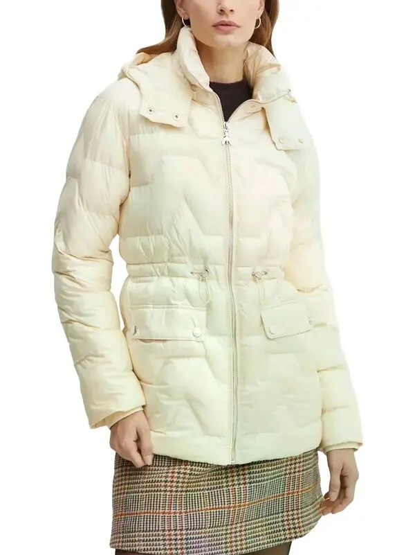 Patrizia Pepe Puffer Hooded Jacket - White