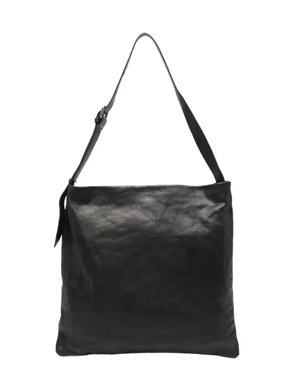 SOMMET Lidia Leather Messenger Bag - Black