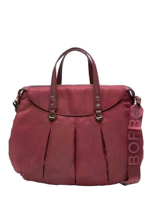 Borbonese Pleat-detail Tote Bag - Red