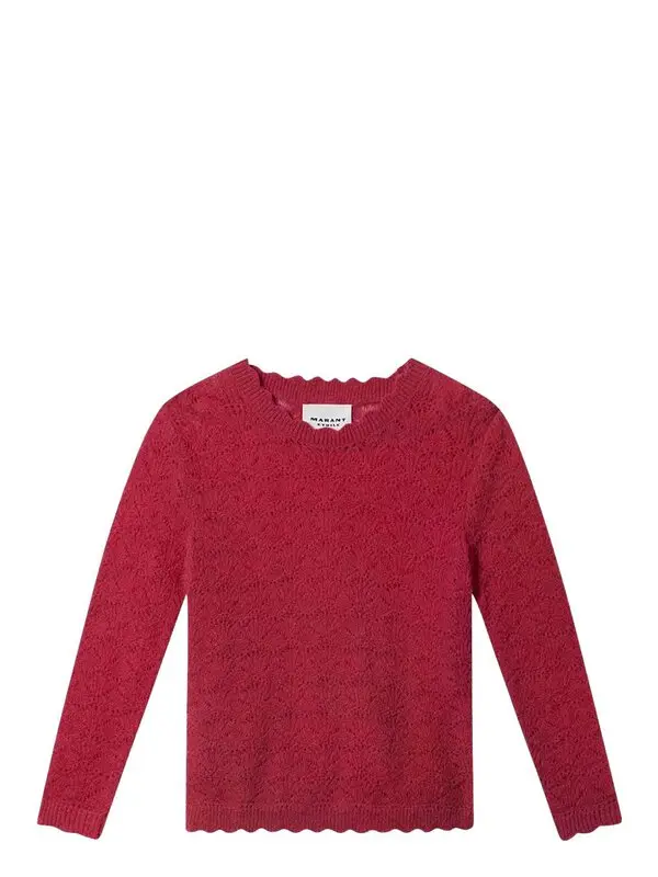 MARANT ETOILE Leonette Scalloped Pullover - Pink