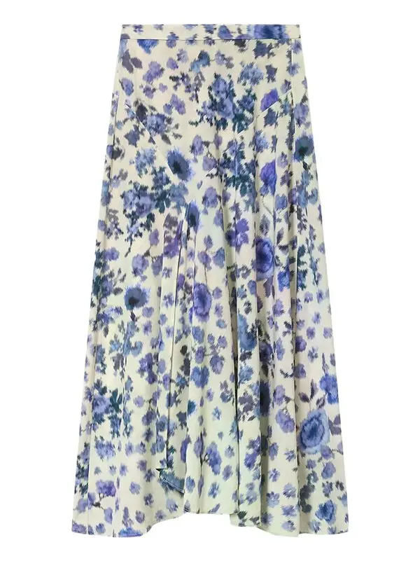 Isabel Marant Sakura Floral-print Maxi Skirt - Neutrals
