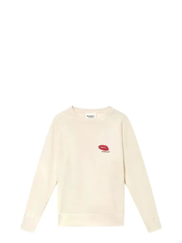 MARANT ETOILE Millyny Embroidery Sweatshirt - Neutrals