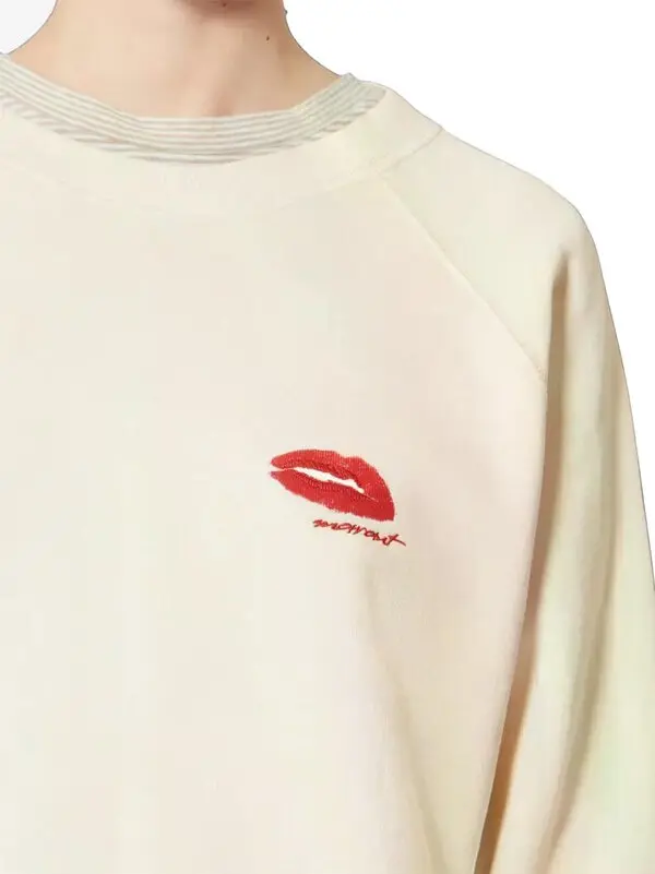 MARANT ETOILE Millyny Embroidery Sweatshirt - Neutrals