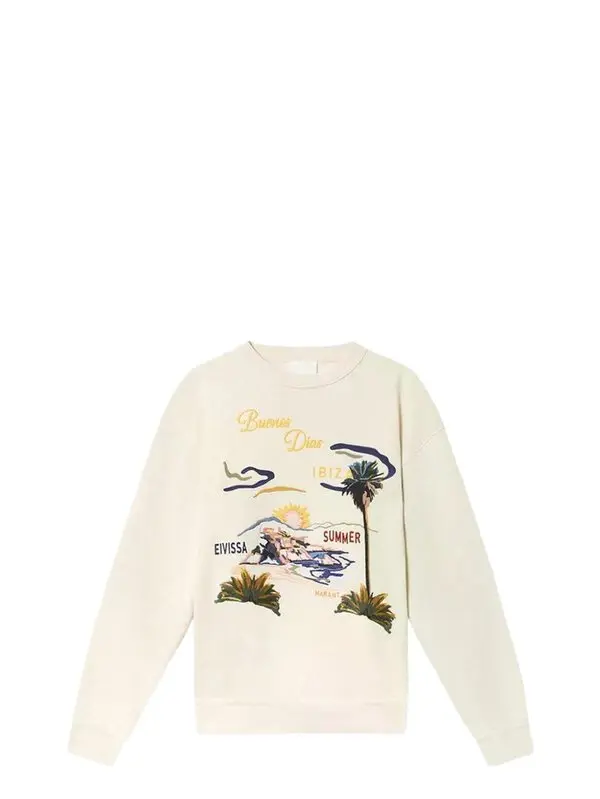MARANT Mikoy Embroidered Sweatshirt - Neutrals