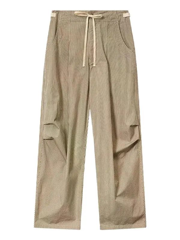 MARANT ETOILE Ceryne Striped-pattern Trousers - Neutrals