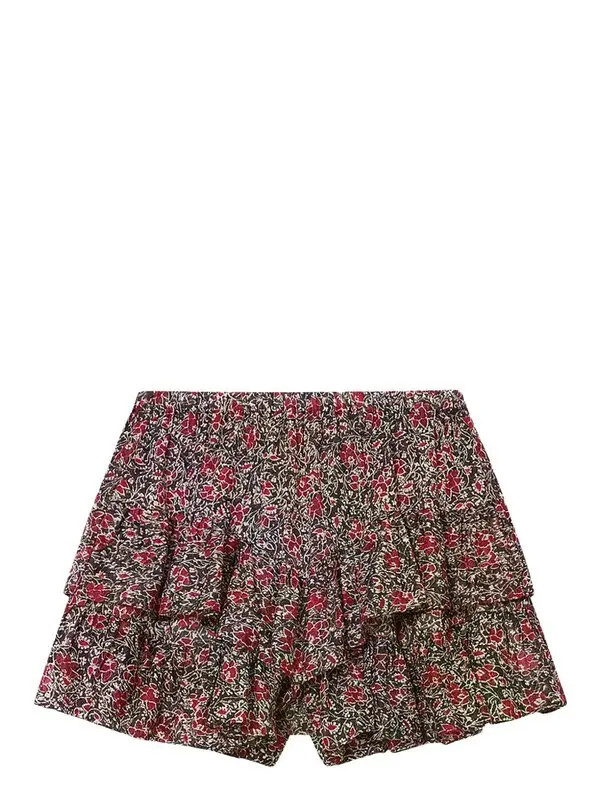 MARANT ETOILE Jocadia Floral-patterned Shorts - Black