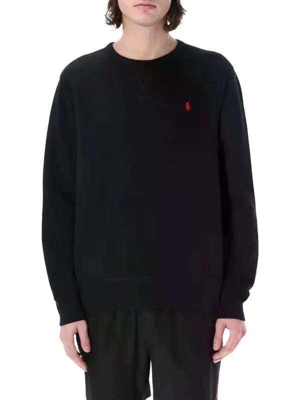 Ralph Lauren Logo-detail Crew-neck Sweatshirt - Black