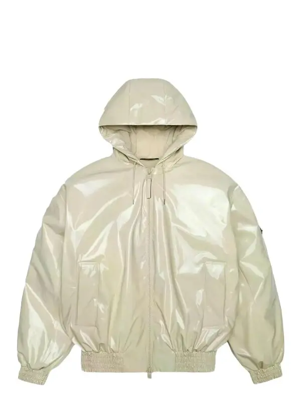 Rains Zipped Hooded Jacket - Neutrals