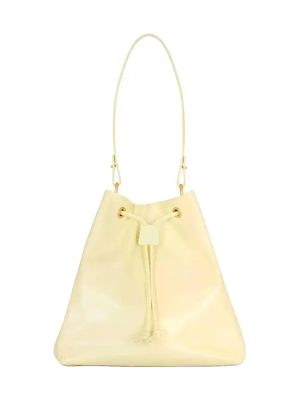 Balmain Pulse Leather Shoulder Bag - Yellow