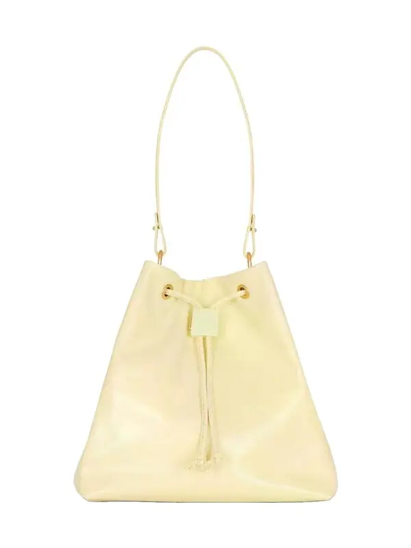 Balmain Pulse Leather Shoulder Bag - Yellow