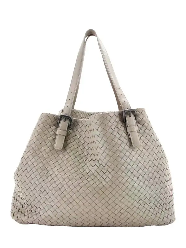 Bottega Veneta A-shape Intrecciato Nappa Large Tote Bag - Neutrals