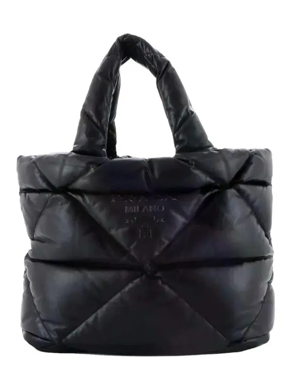 Prada Padded Nappa Leather Tote Bag - Black