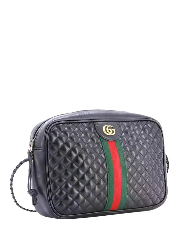 Gucci Trapuntata Small Camera Crossbody Bag - Black