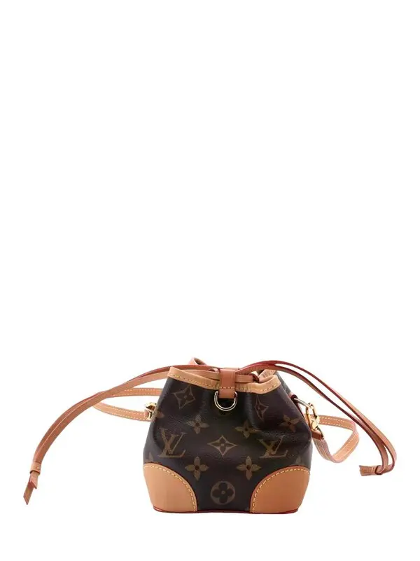 LOUIS VUITTON Noe Purse Monogram Canvas Bucket Bag - Brown
