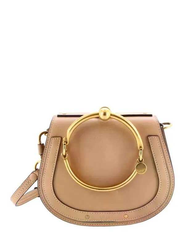 Chloé Nile Leather Small Crossbody Bag - Neutrals