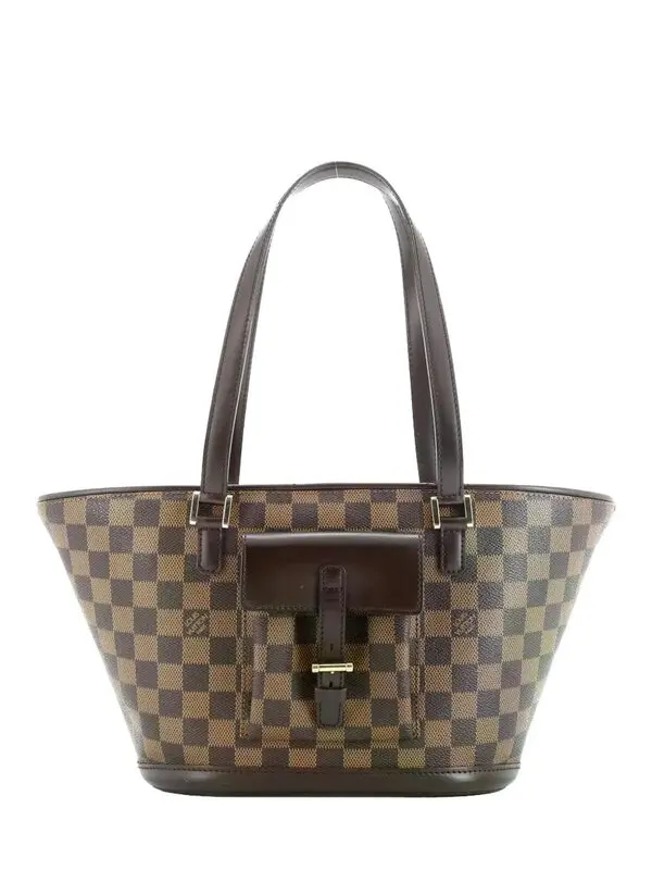 LOUIS VUITTON Manosque Handbag Damier Pm Tote - Brown