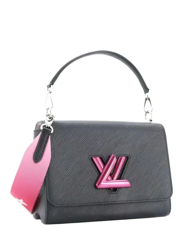 LOUIS VUITTON Twist Strap Top Handle Mm Satchel Epi Leather - Black