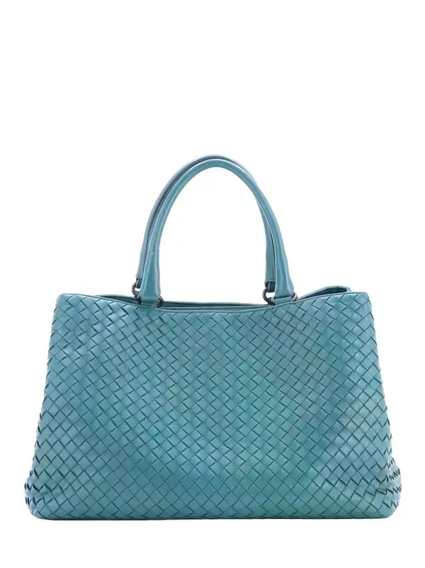 Bottega Veneta Milano Intrecciato Nappa Large Tote Bag - Green