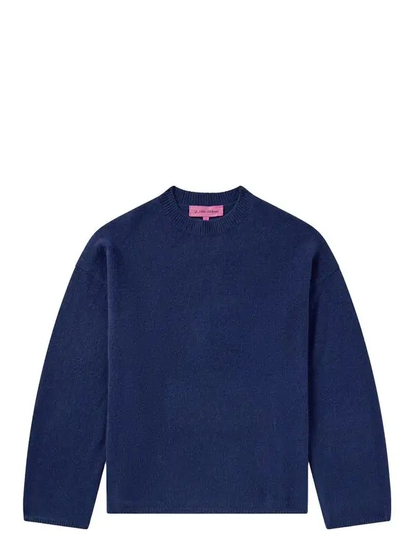 THE ELDER STATESMAN Dume Brushed-cashmere Sweater - Blue