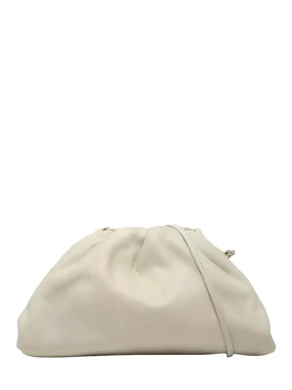 Bottega Veneta 2012-2025 Lambskin The Mini Pouch Crossbody Bag - White
