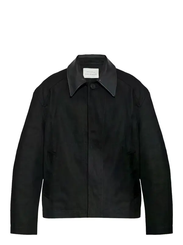 Studio Nicholson Dover Long-sleeve Overshirt - Black