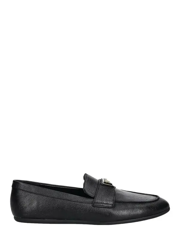 Guess Triangle-logo Strap Loafers - Black