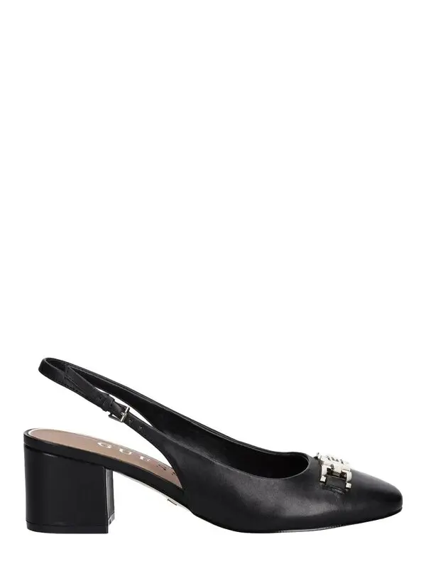 Guess Buckle Block-heel Pumps - Black