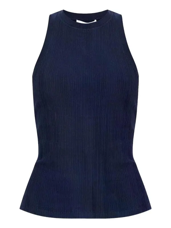 Victoria Beckham Ribbed Knit Top - Blue