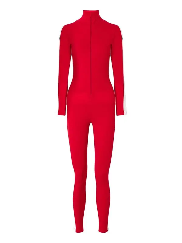WE NORWEGIANS Voss Two-tone Wool-blend Jumpsuit - Red