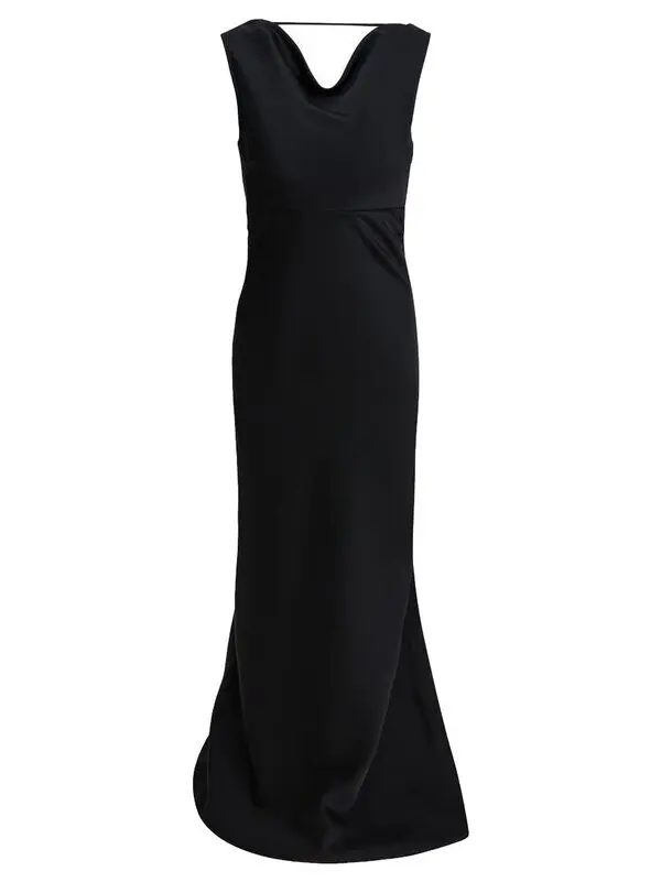 SEMPER Long Flared Dress - Black
