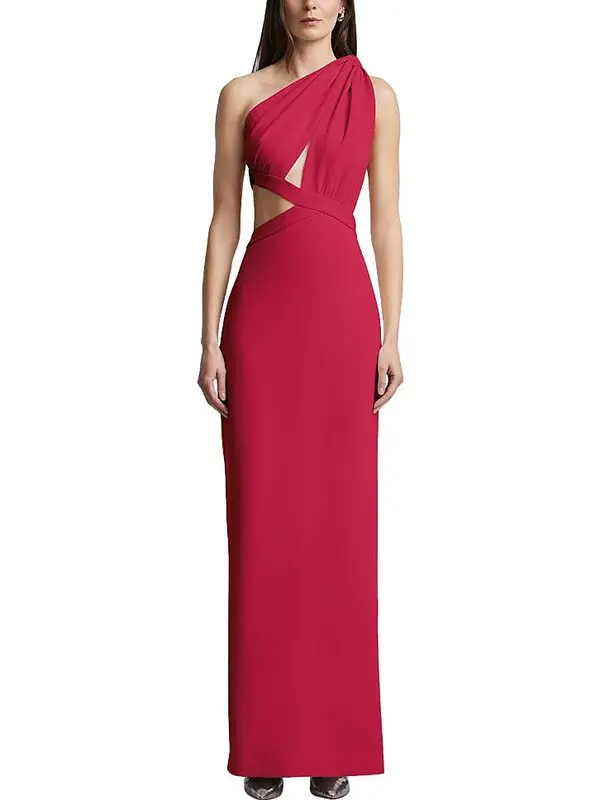 Bcbgmaxazria Selene One Shoulder Gown - Granita