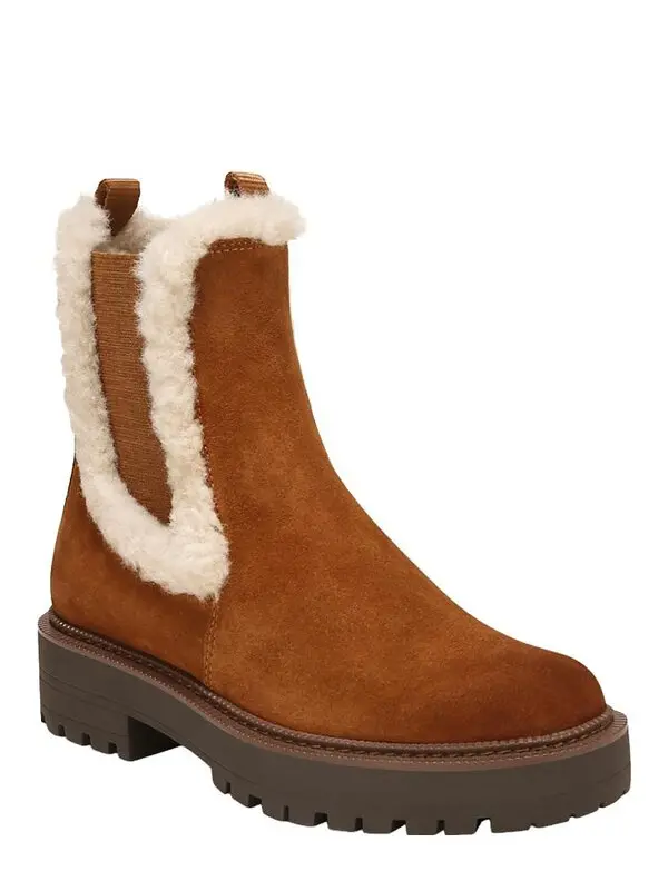 Sam Edelman Laguna Cozy Ankle Boots - Frontier Brown
