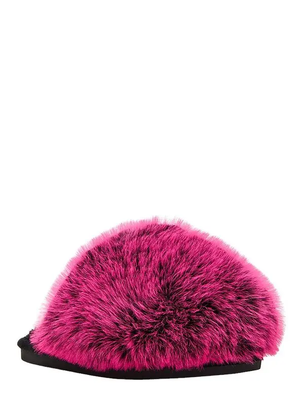 Steve Madden Poof Slippers - Fushia
