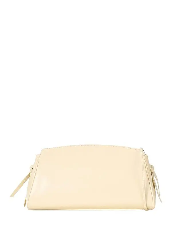 Staud Maude Leather Convertible Clutch - Cream