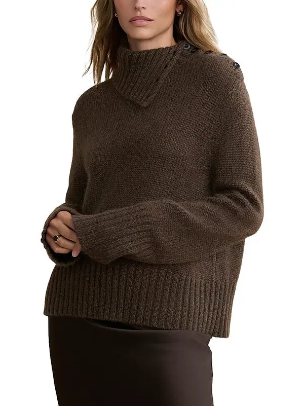 Jenni Kayne Cashmere Jackie Sweater - Bramble