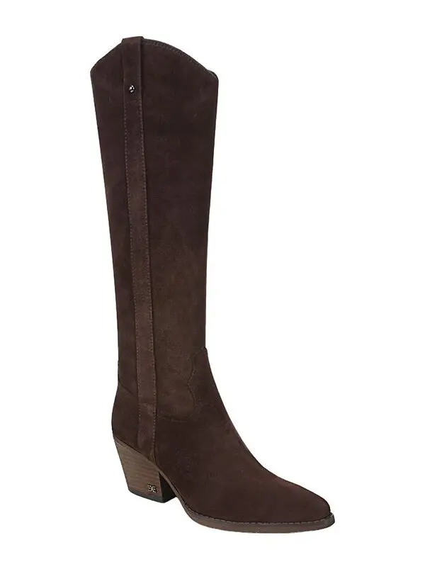 Sam Edelman Wyatt Western Boots - Cafe Noir