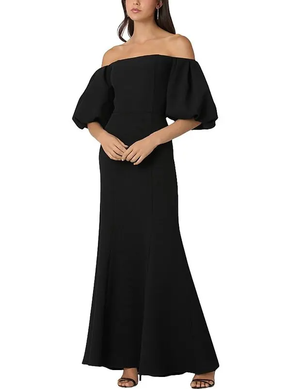 Shoshanna Naia Off-the-shoulder Dress - Jet