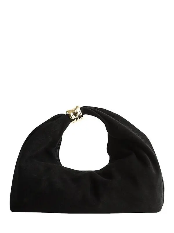 Madewell The Mini Suede Ring Pouch - True Black