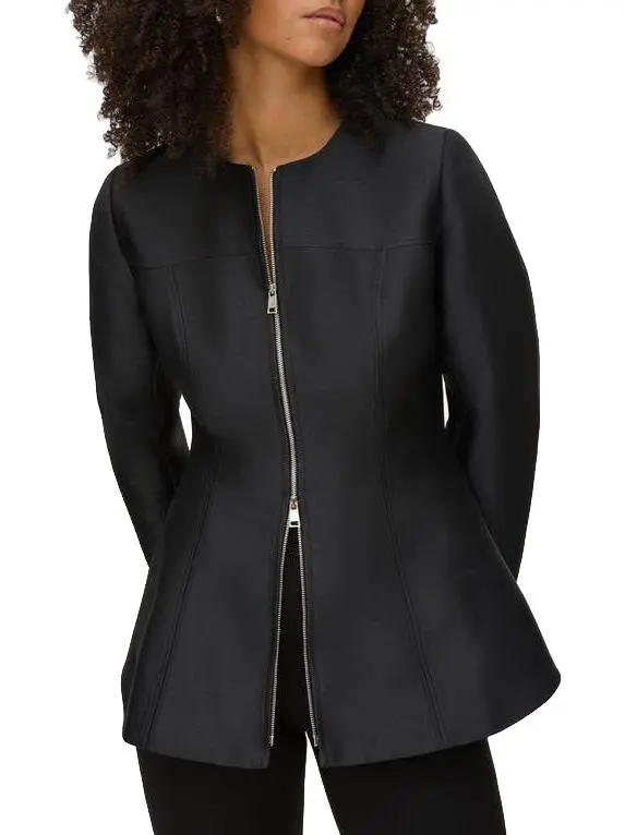 ALIGNE Dara Collarless Jacket - Black