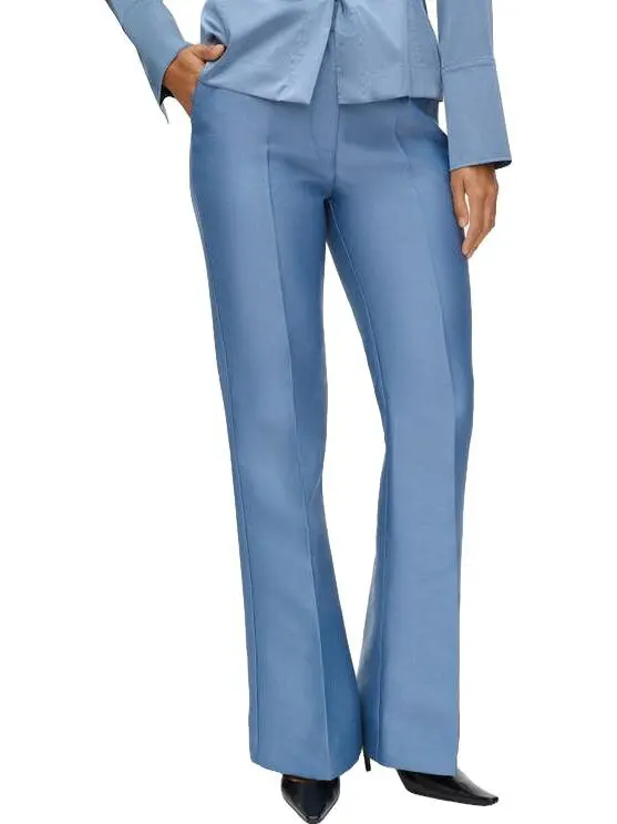 ALIGNE Figaro Satin Pants - Steel Blue
