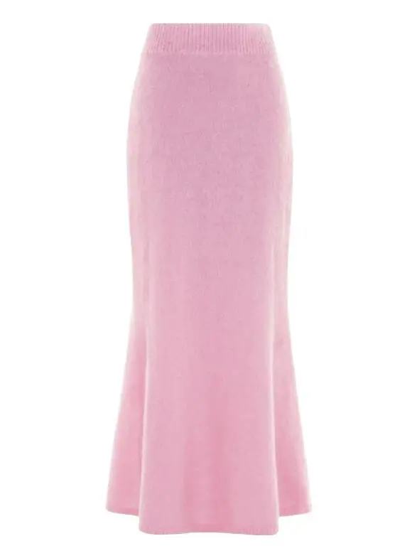 ALIGNE Fit & Flare Maxi Sweater Skirt - Pink