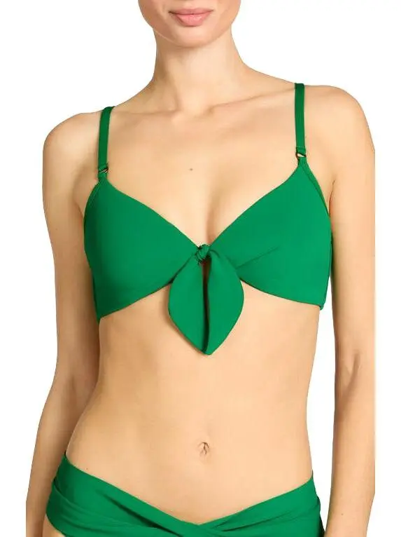 Robin Piccone Ava Underwire Triangle Bikini Top - Grass