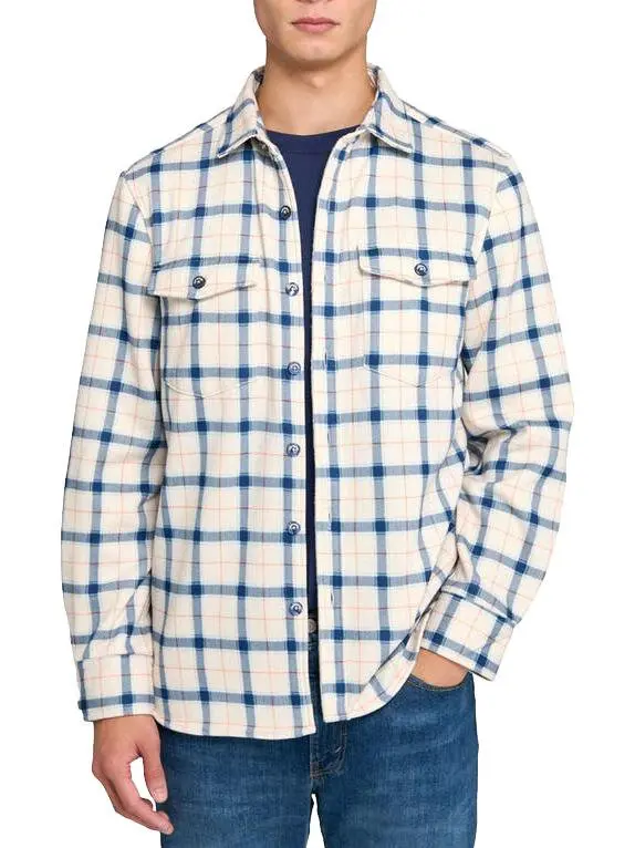 CON.STRUCT Plaid Shirt Jacket - Ivory