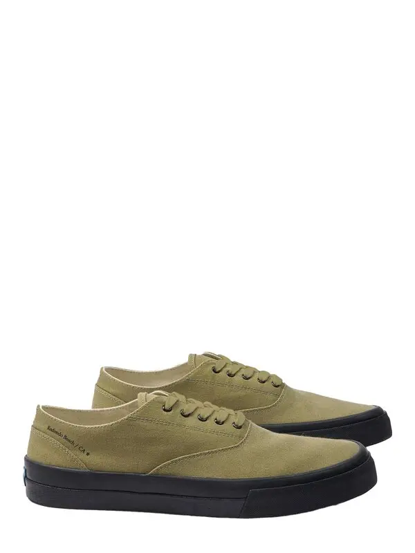 FORTELA Redondo Canvas Sneakers - Military Black Sole