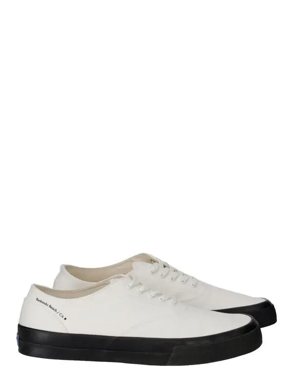 FORTELA Redondo Canvas Sneakers - White Black Sole