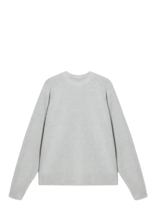 FORTELA Harvard Wool Crewneck Sweater - Melange Grey