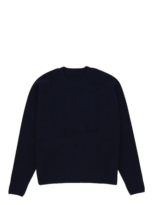 FORTELA Harvard Wool Crewneck Sweater - Navy Blue