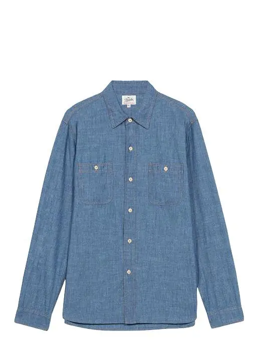 FORTELA Workj Chambray Shirt - Blue