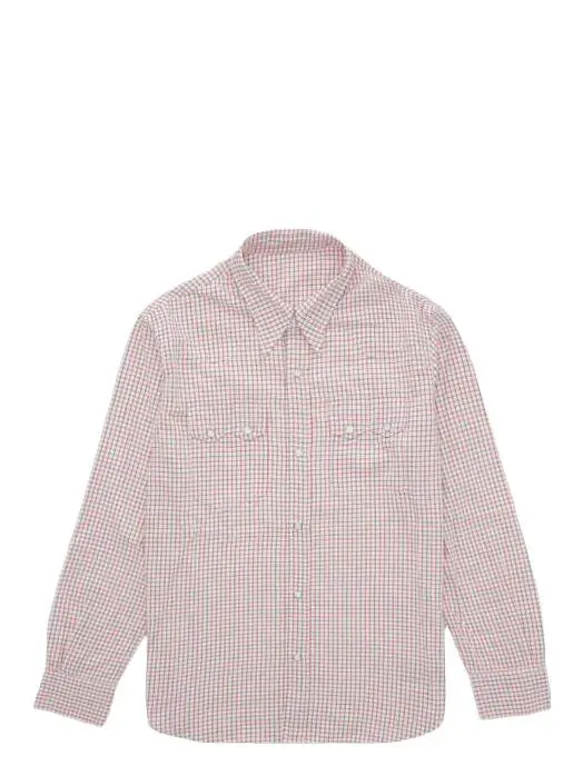 FORTELA Smith Texan Shirt - Red Blue Damier